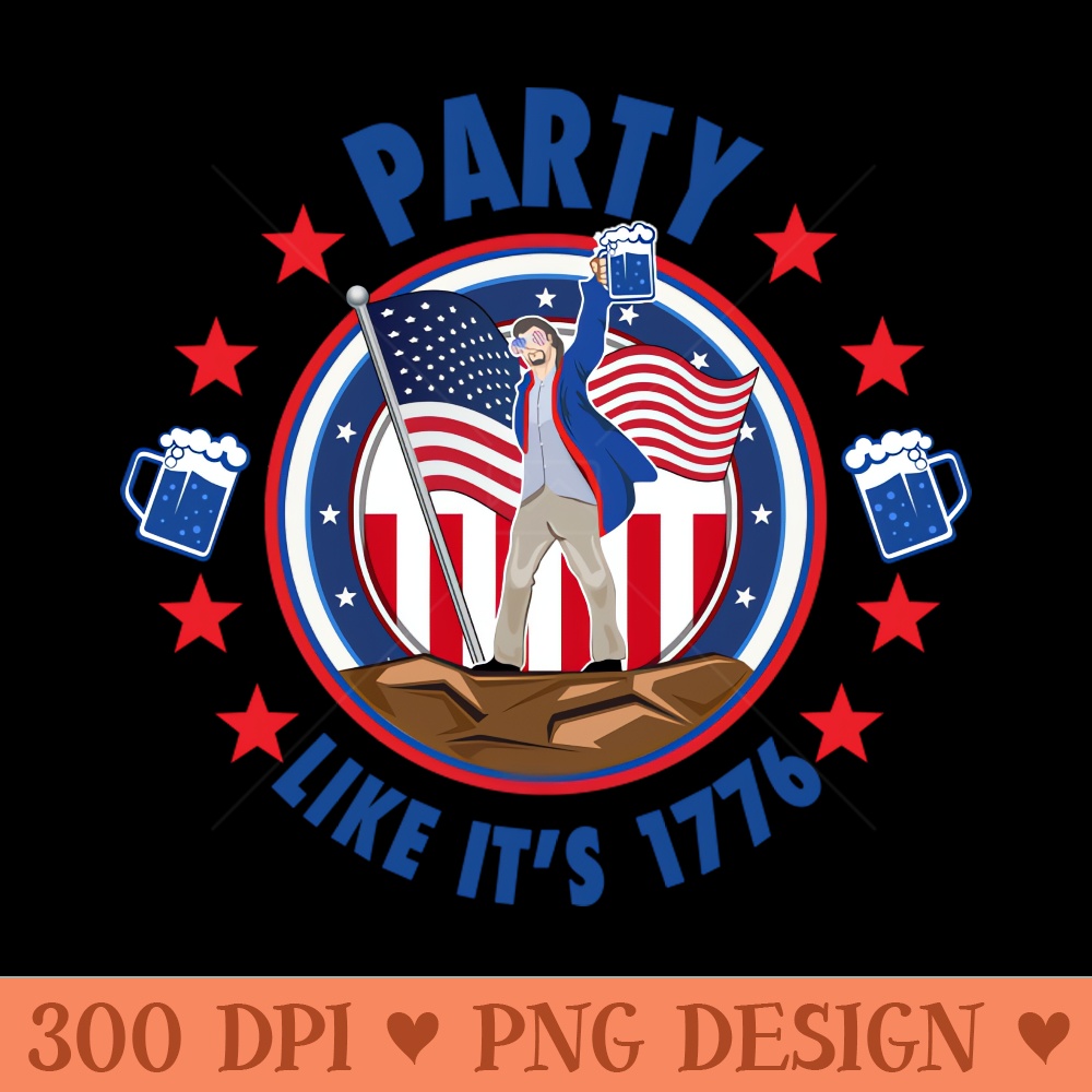 Party like its 1776 Hamilton Musical - Shirt Vector Art | Inspire Uplift