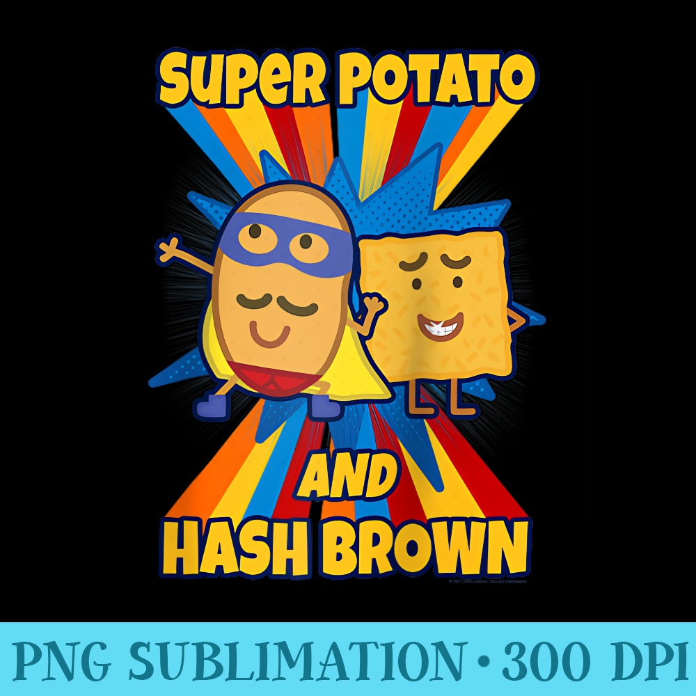 Peppa Pig Visits America Super Potato And Hash Brown Raglan | Inspire ...