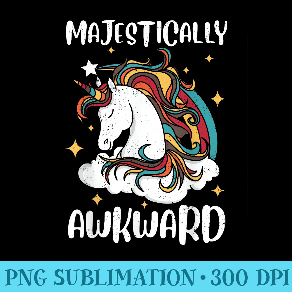 Majestically Awkward Unicorn Design Idea - PNG Transparent B | Inspire ...