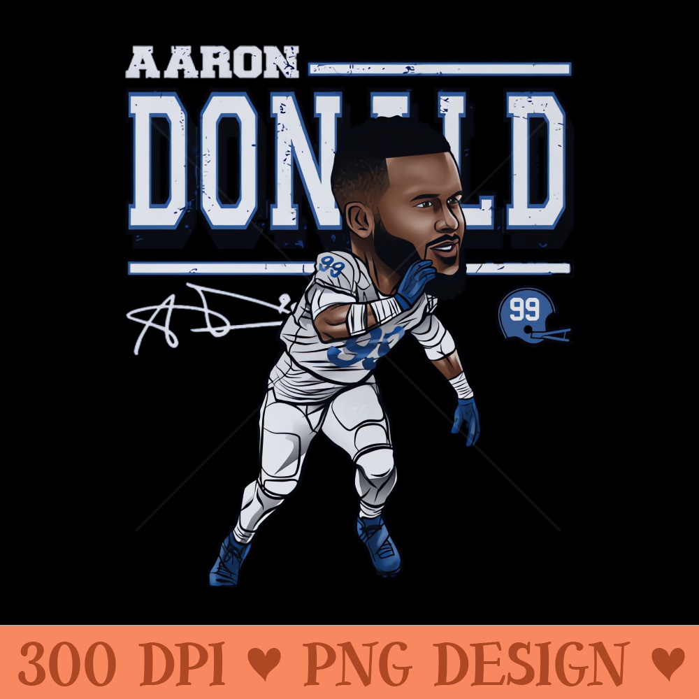 Aaron Donald Los Angeles R Cartoon - High Resolution PNG Dow | Inspire ...