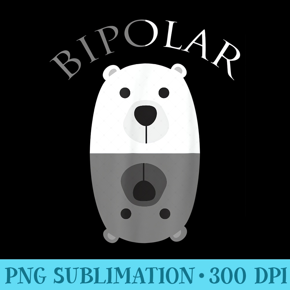 Bipolar Cute Mental Disorder Polar Bear - PNG Graphics Downl | Inspire ...