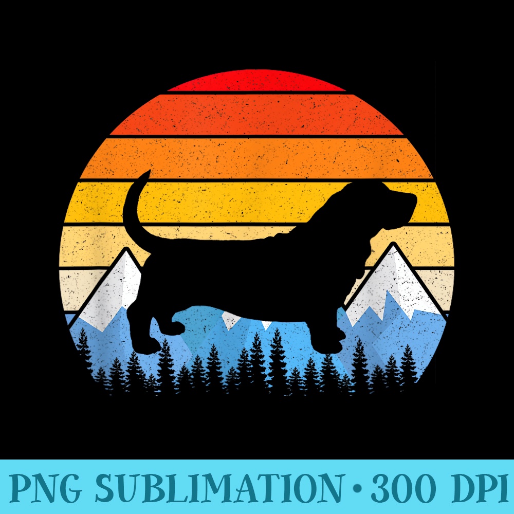 Vintage Retro Basset Hound T Basset Hound Lovers - Transpare | Inspire ...