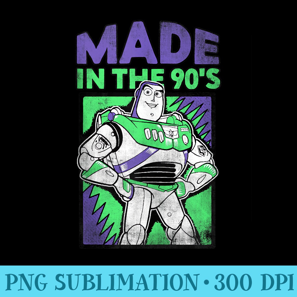 Disney Pixar Toy Story 4 Buzz Lightyear Made In The 90s - Sh | Inspire ...