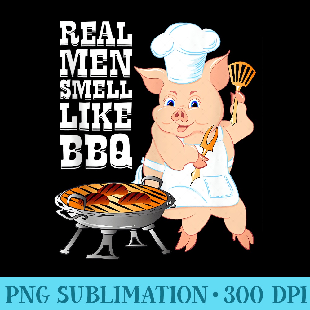 Real Men Smell Like BBQ Piggy Smoker Barbecue Grill - High r | Inspire ...