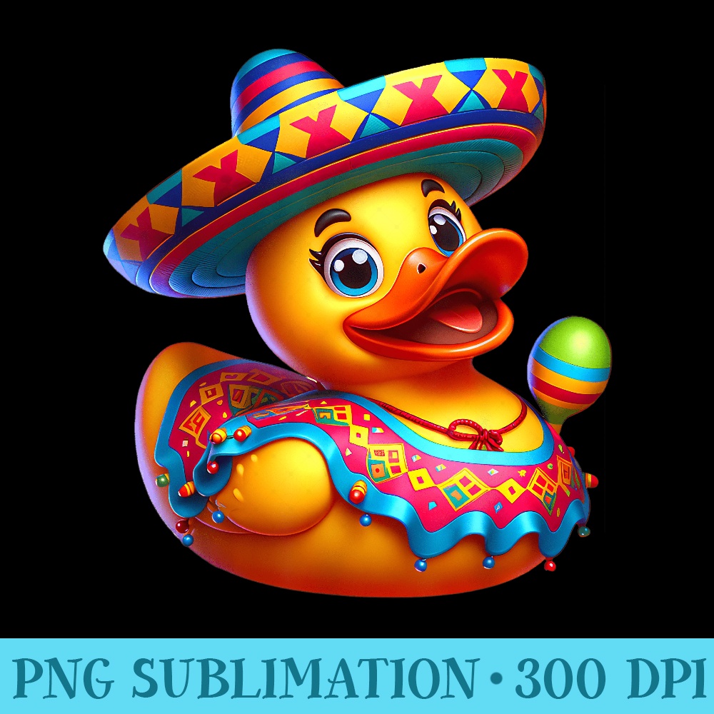 Cinco de Mayo Duck Mexican Sombrero Fiesta Party - Shirt Art | Inspire ...