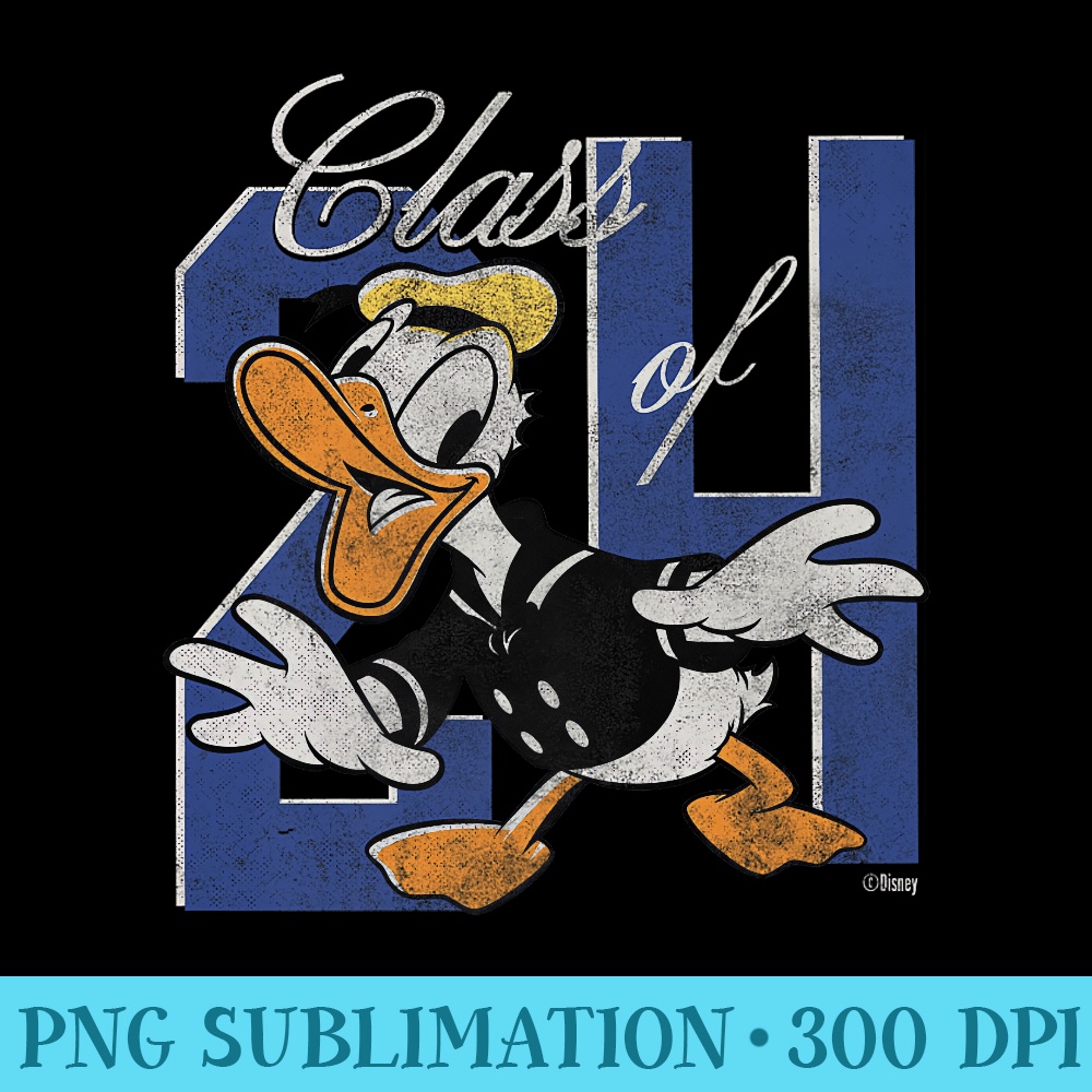 Disney Donald Duck Class of u201824 Graduation 2024 Retro Pr | Inspire ...