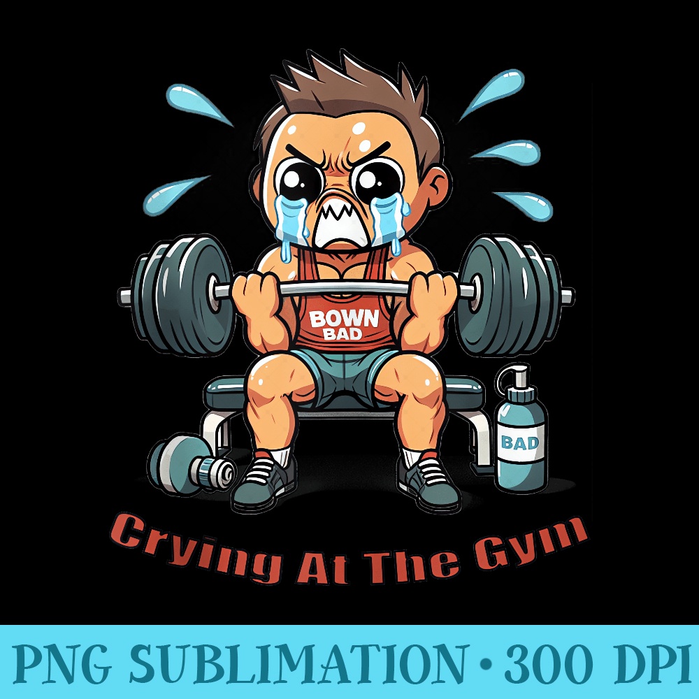 Down Bad Crying At The Gym OFFICIAL - Sublimation PNG downlo | Inspire ...
