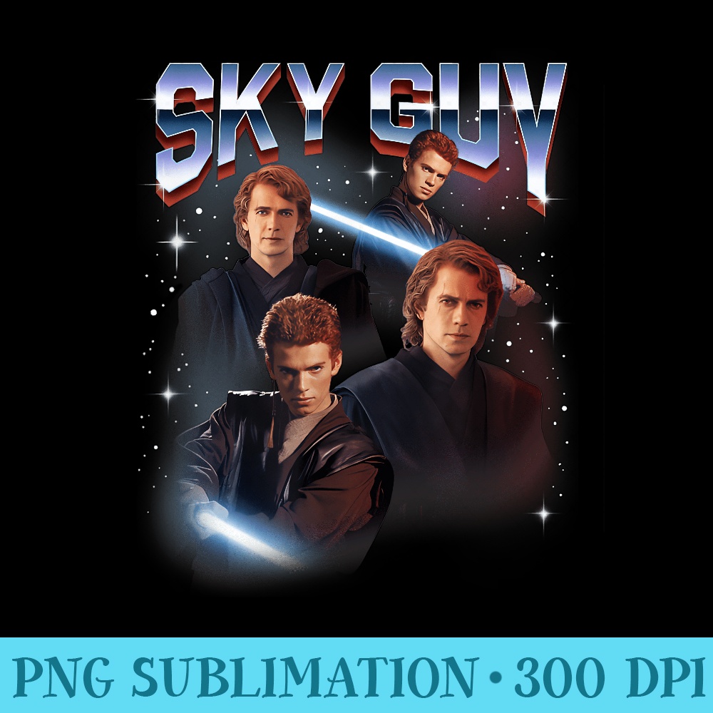 Star Wars Anakin Skywalker Vintage Poster Sky Guy Logo - Sub | Inspire Uplift