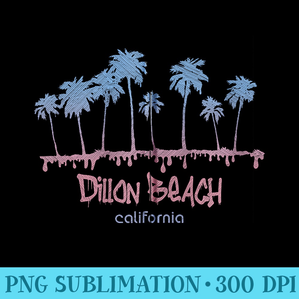 Vintage Dillon Beach California Beach Retro Surf Vibes - PNG | Inspire ...