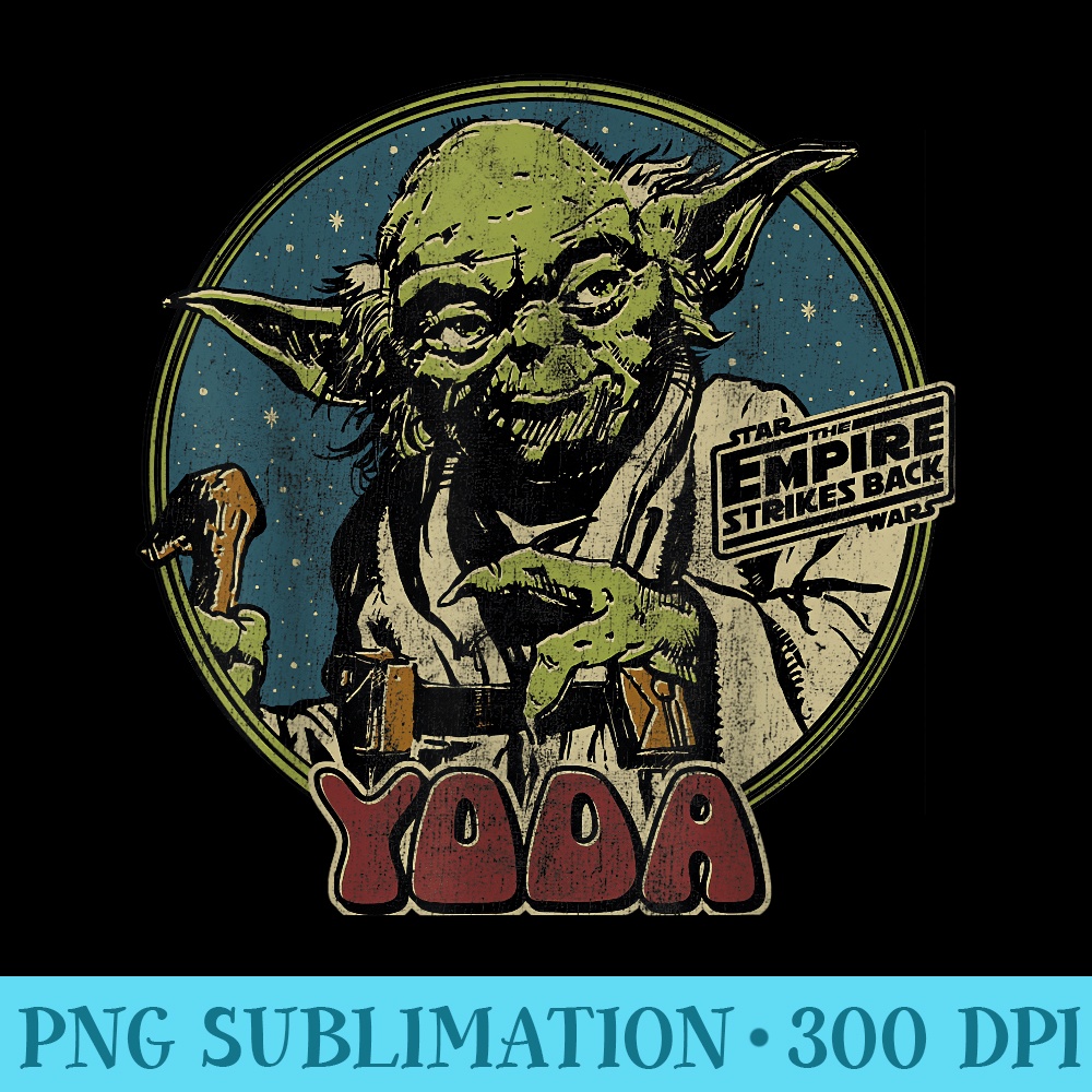 Star Wars Vintage Yoda Logo - PNG Graphics Download | Inspire Uplift