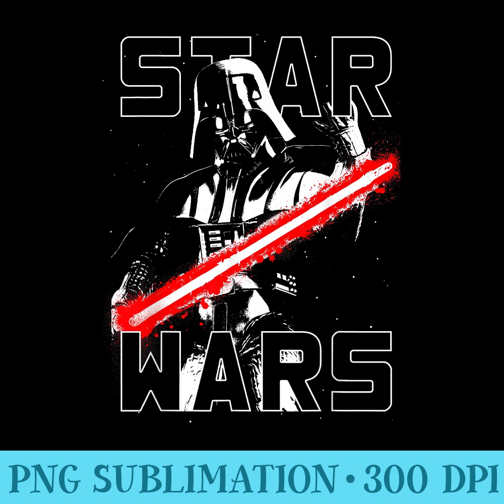 Star Wars Darth Vader Lightsaber Taunting Graphic T - Transp | Inspire ...