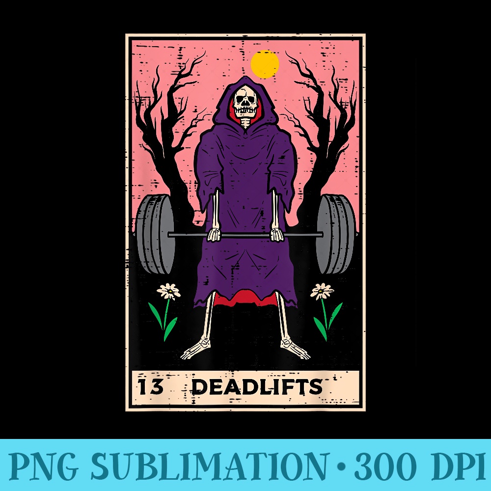 Gym Grim Reaper Tarot Deadlift Fun Workout Fitness Women Men | Inspire ...