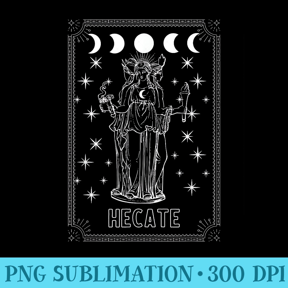Triple Moon Goddess Tarot Card Wiccan Pagan Witch Hecate - U | Inspire Uplift