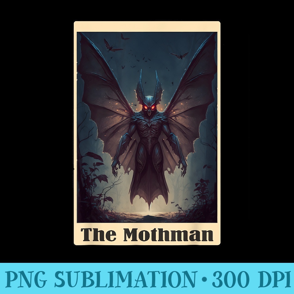 Mothman Tarot Card cryptid cryptozoology - PNG Download Desi | Inspire ...