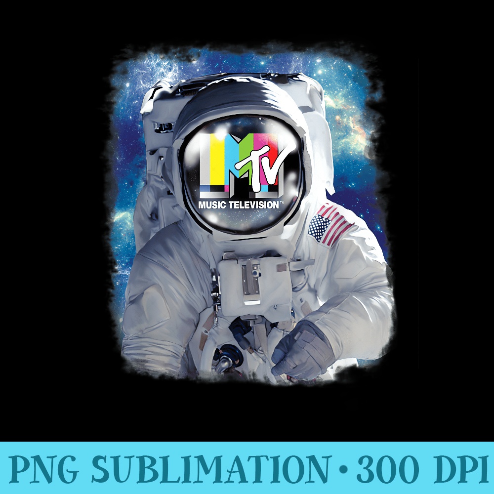 MTV Spaceman Logos Music Television T s - Sublimation images | Inspire ...