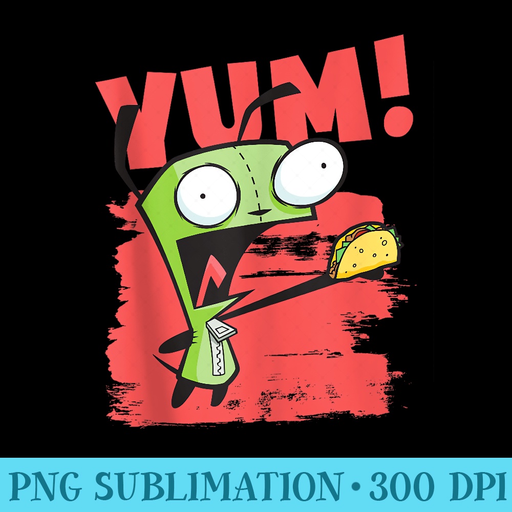Nickelodeon Invader Zim GIR YUM Tacos - High Quality PNG Fil | Inspire ...