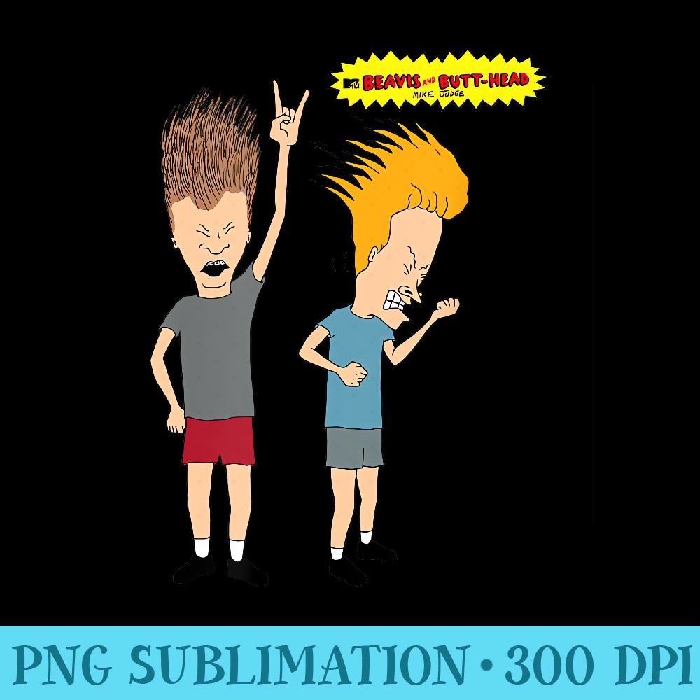 MTV Beavis Butthead - Blank Shirt Template PNG | Inspire Uplift