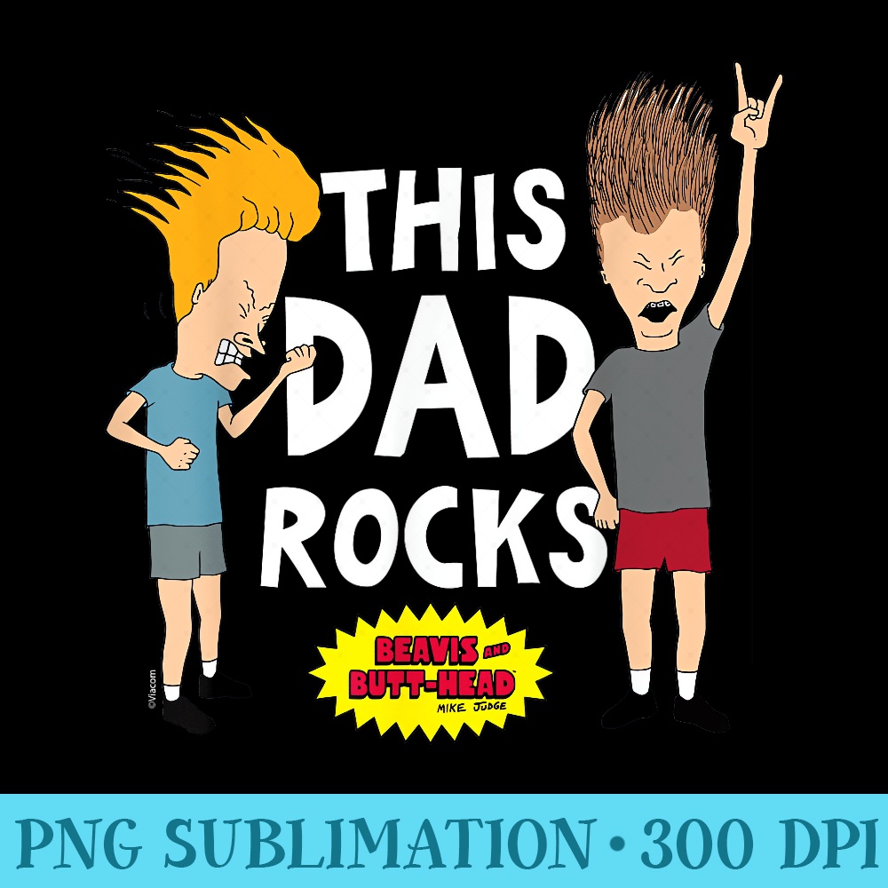 MTV Beavis And Butthead This Dad Rocks - PNG Download Templa | Inspire ...