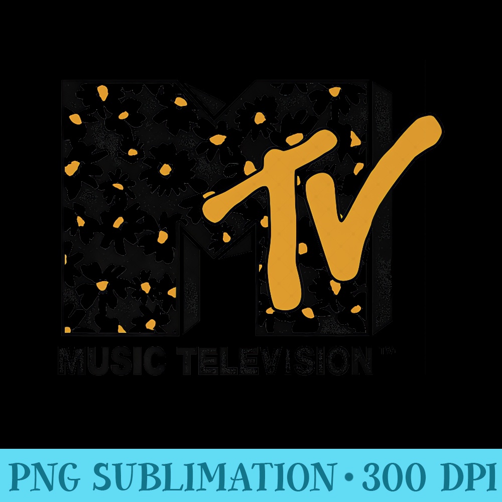 MTV Daisy Distressed Logo Premium - Sublimation patterns PNG | Inspire ...