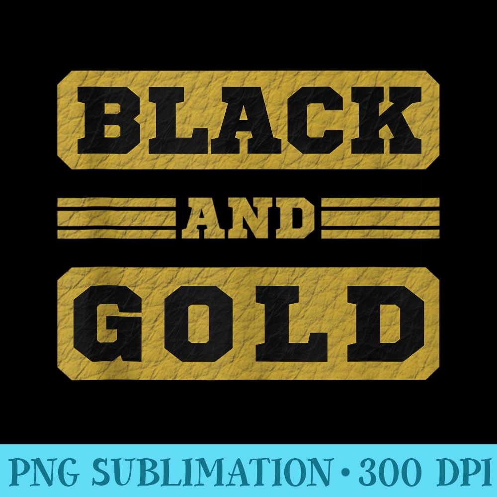 Black and Gold Football Game Day Group Home Team - Transpare | Inspire ...