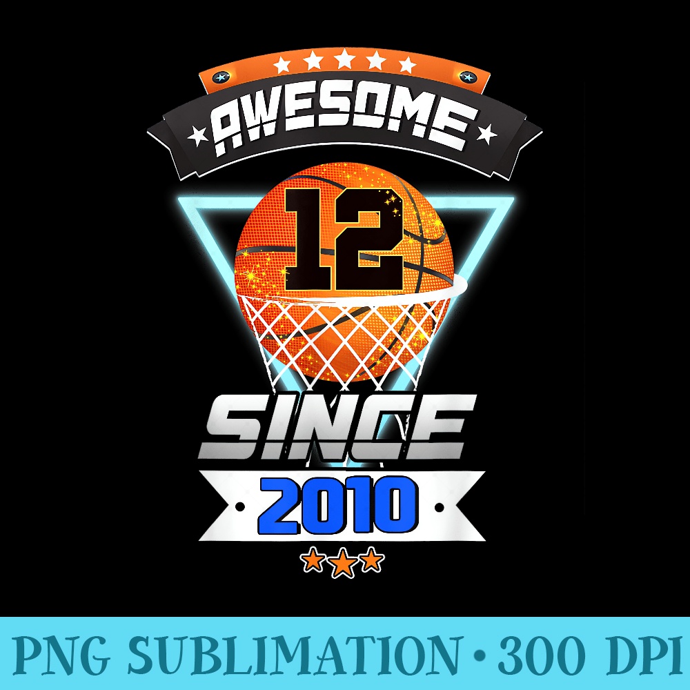 12th Birthday Basketball Player 12 Years Old Girl - PNG File | Inspire ...