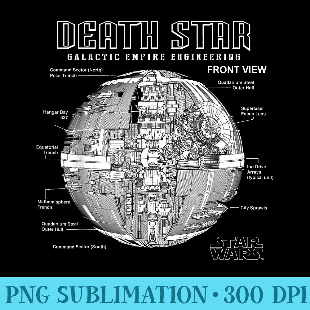 Star Wars Death Star Galactic Empire Engineering Diagram - P | Inspire ...