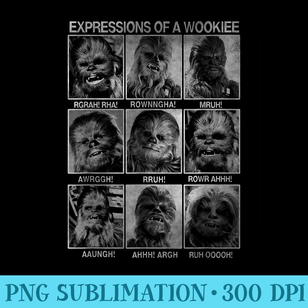 Star Wars Chewbacca Expressions Of A Wookiee Yearbook Poster | Inspire ...