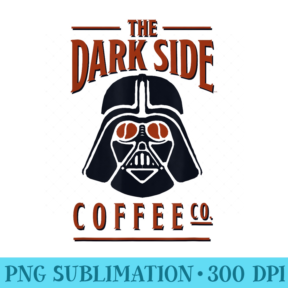 Star Wars Darth Vader The Dark Side Coffee Co Logo Funny - T | Inspire ...