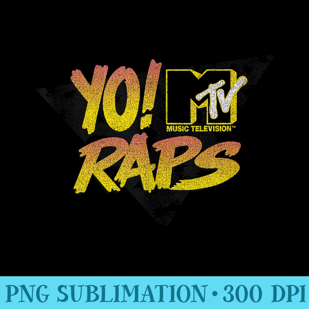MTV Yo Raps Logo Geometric Background - Free PNG Download | Inspire Uplift