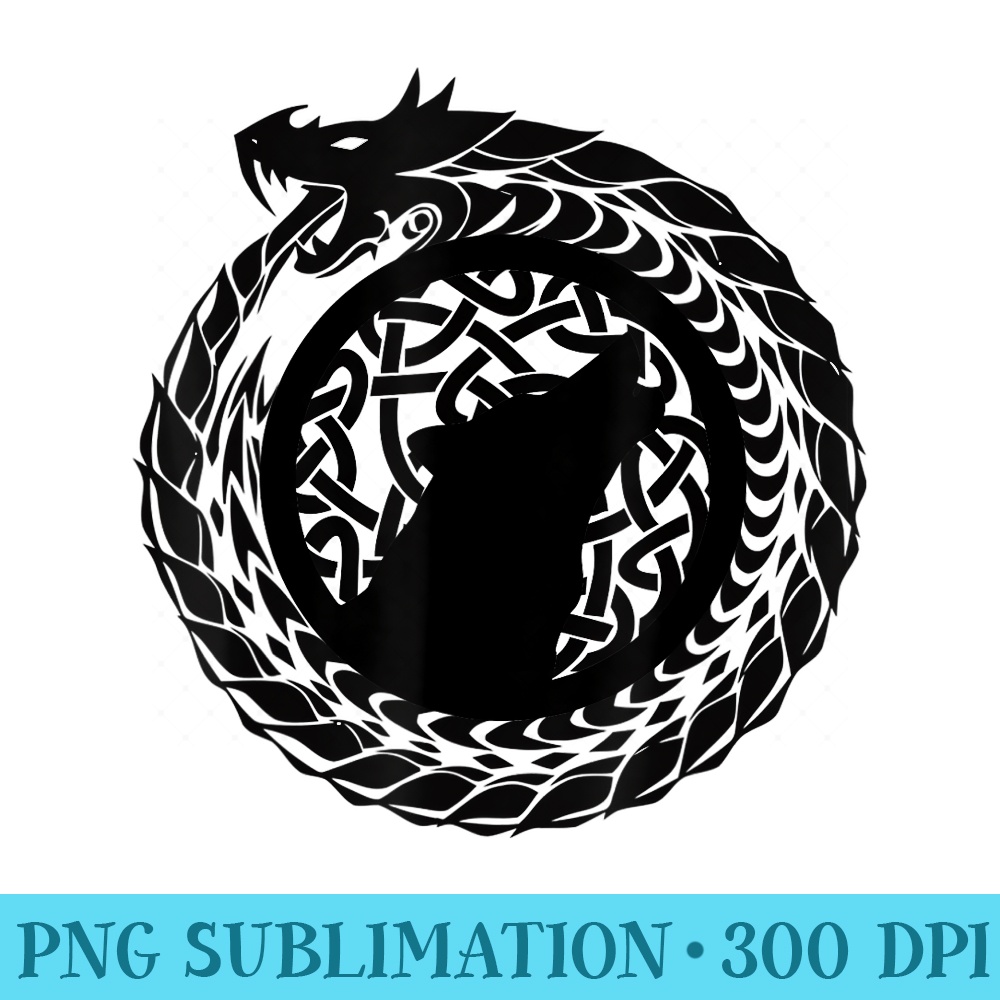 Celtic Irish Wolf Dragon Knot Gaelic Symbol Circle Ireland - | Inspire ...