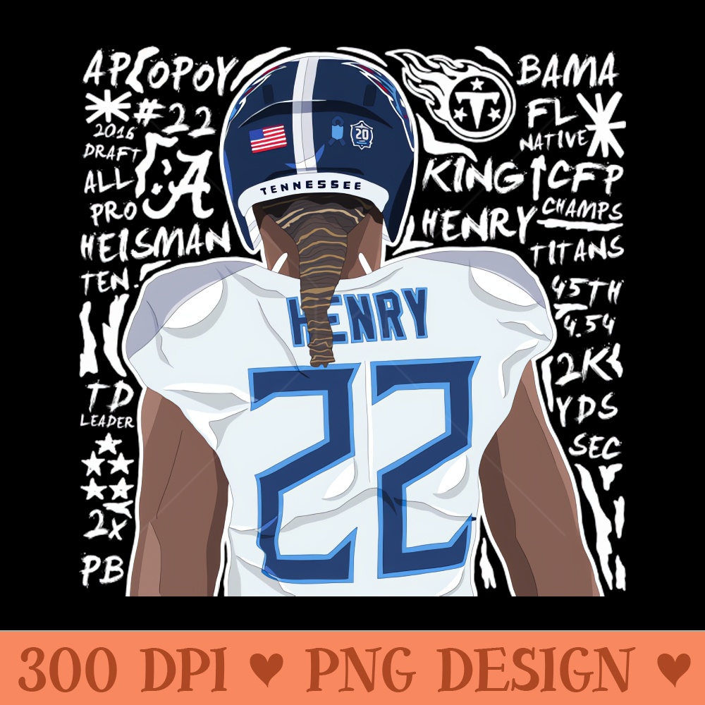 Derrick Henry Art - Transparent Shirt Mockup | Inspire Uplift