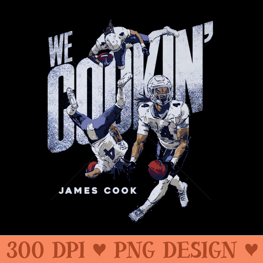 James Cook Buffalo We Cookin - PNG Design Resource | Inspire Uplift