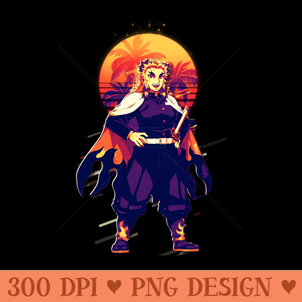 Kyojuro Rengoku Demon Slayer - PNG design assets | Inspire Uplift