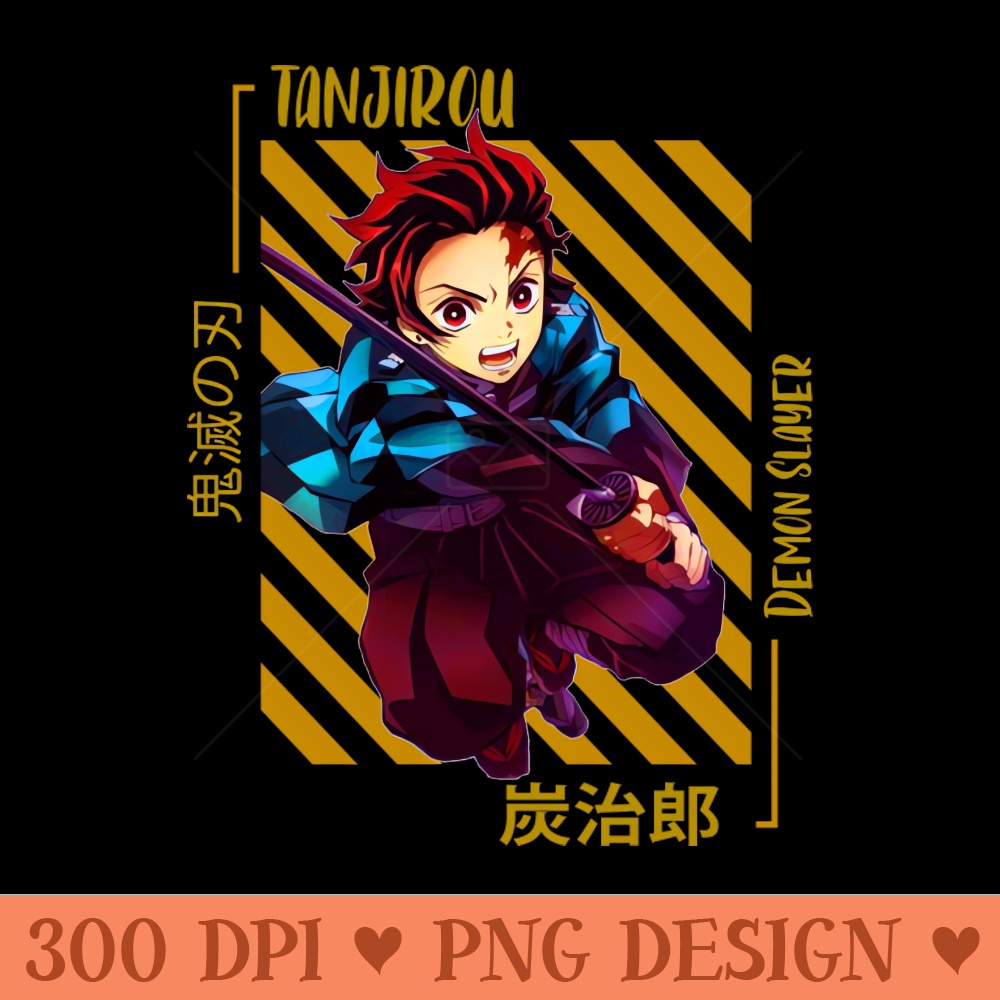 Demon Slayer Tanjiro - High Resolution PNG Designs | Inspire Uplift