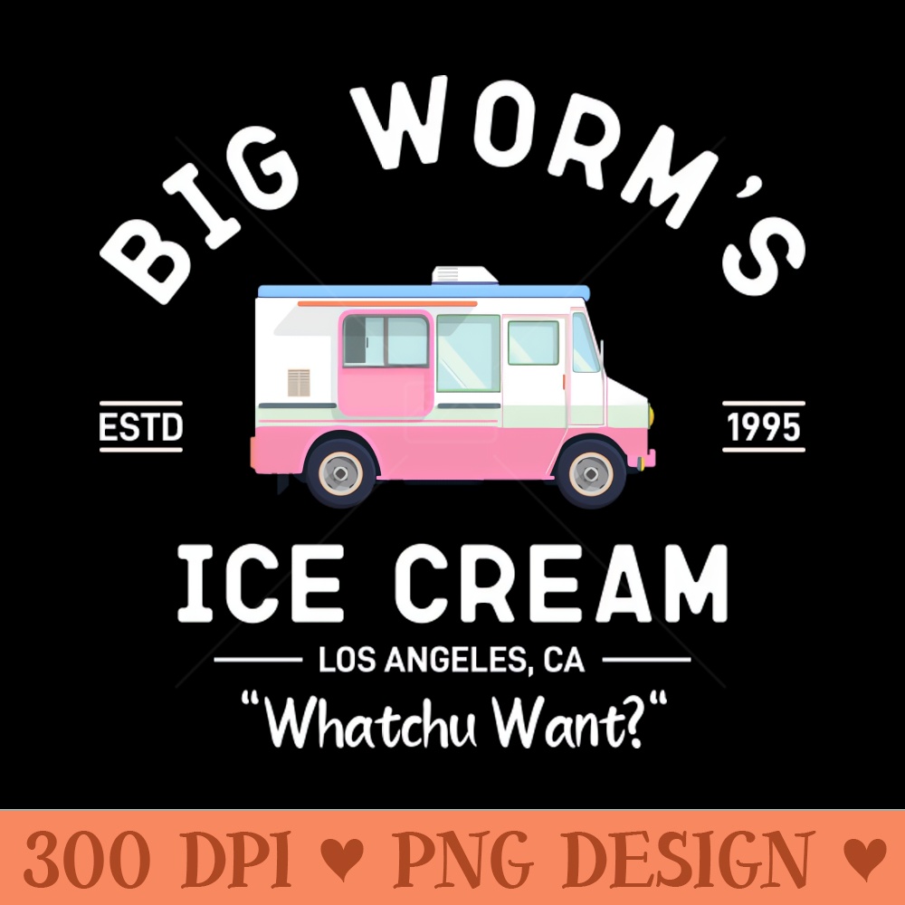 Big worm's ice cream, Friday Movie - High Resolution PNG Des | Inspire ...