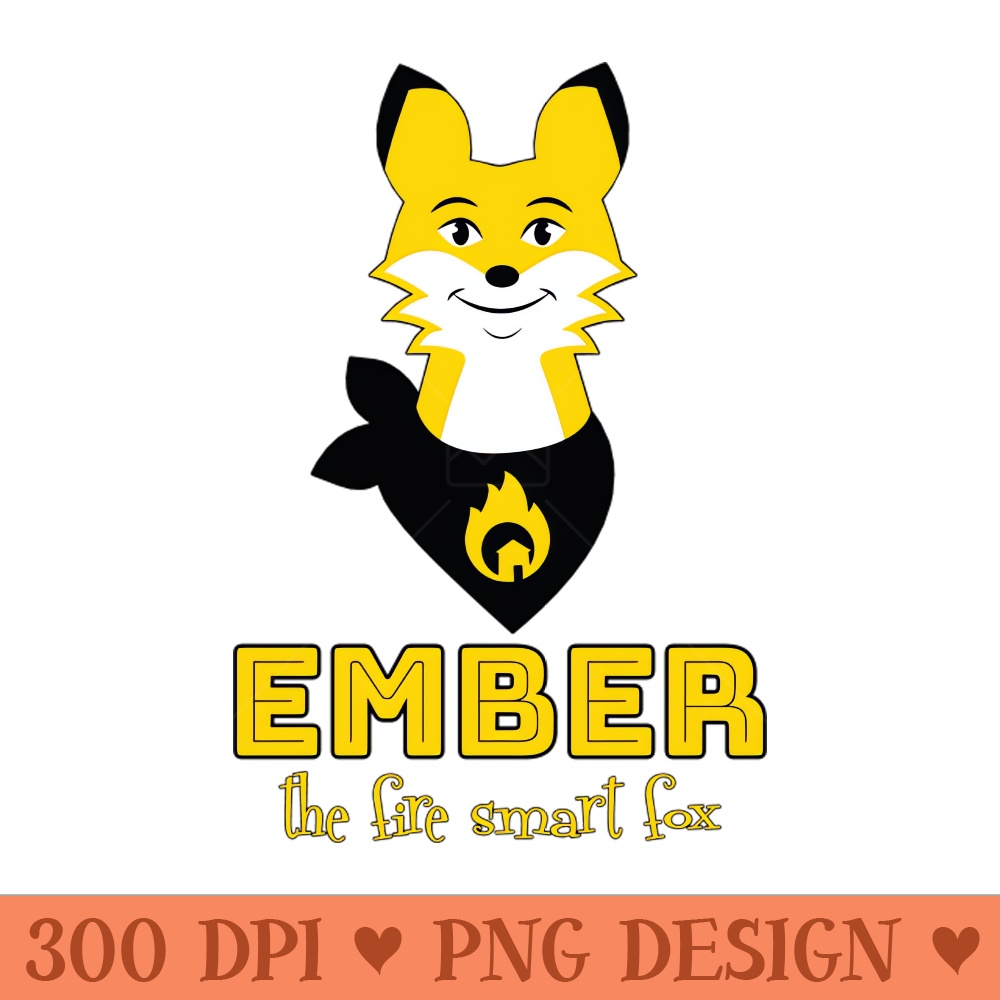 Ember The Fire Smart Fox Canada - Modern PNG designs | Inspire Uplift