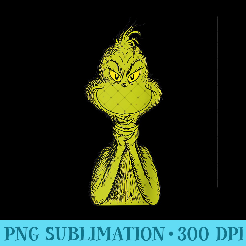 Dr. Seuss Classic Sly Grinch Raglan Baseball - Ready To Prin | Inspire ...