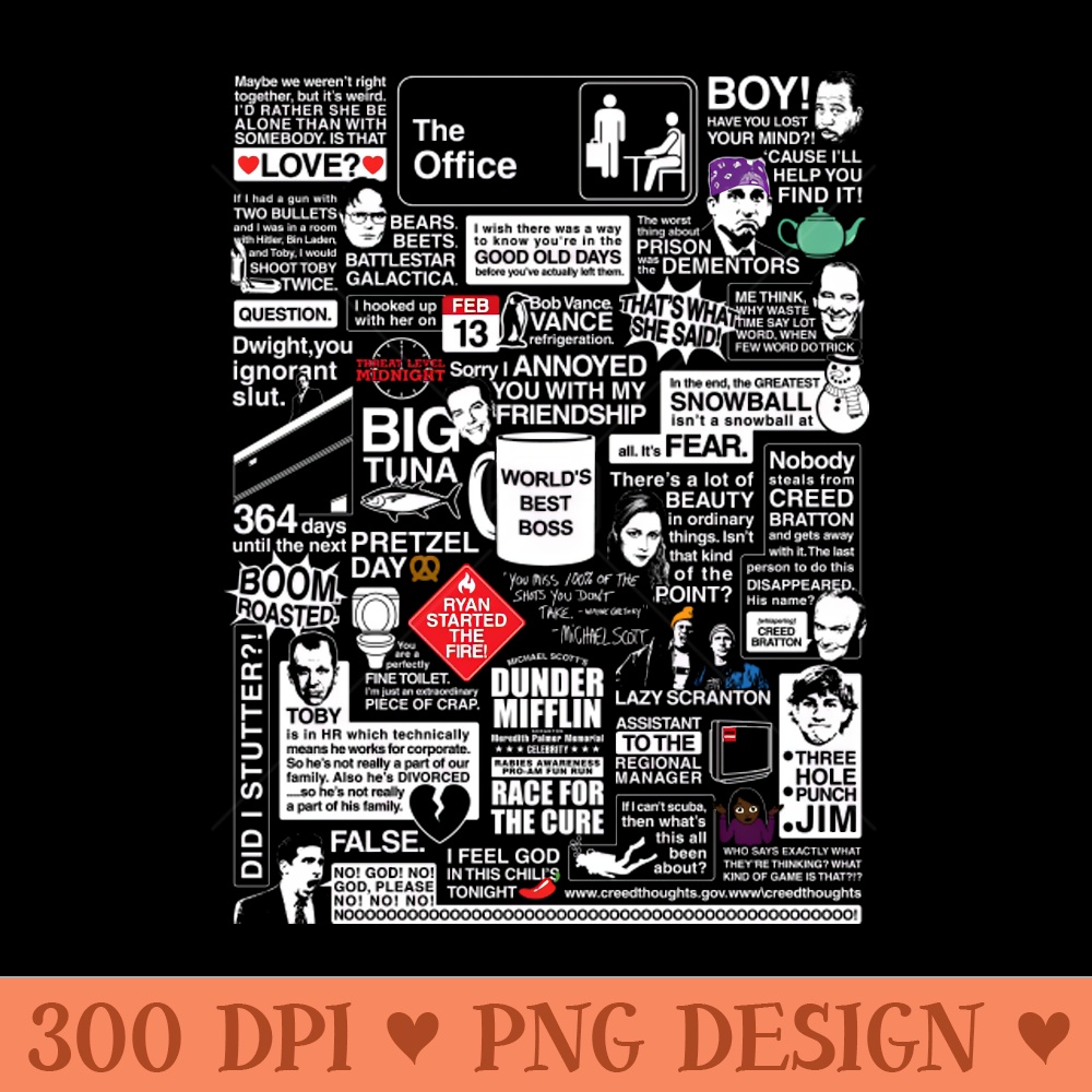 Wise Words From The Office The Office Quotes - Printable PNG | Inspire ...