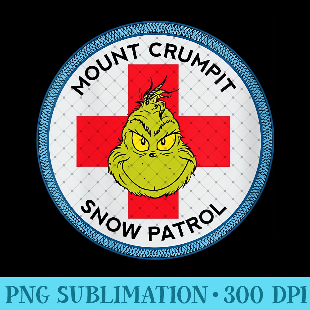 Dr. Seuss Grinch Mount Crumpit Snow Patrol - PNG Art Files | Inspire Uplift