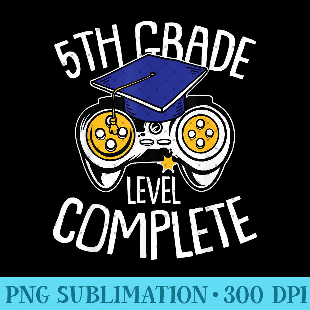 5Th Grade Level Complete Graduation Gaming Gamer Student - U | Inspire ...