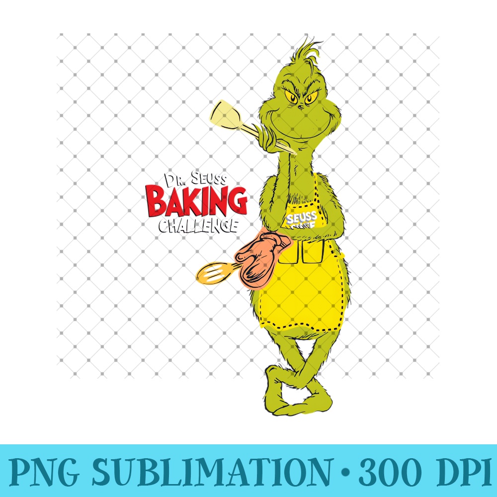 Dr. Seuss Baking Challenge The Grinch - PNG Art Files | Inspire Uplift