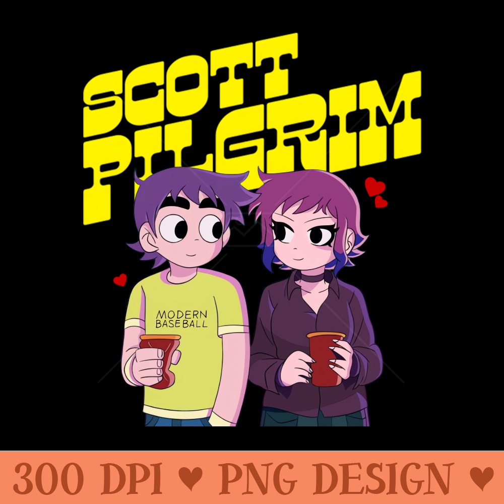 SCOTT PILGRIM VS THE WORLD - Ready To Print PNG Designs | Inspire Uplift
