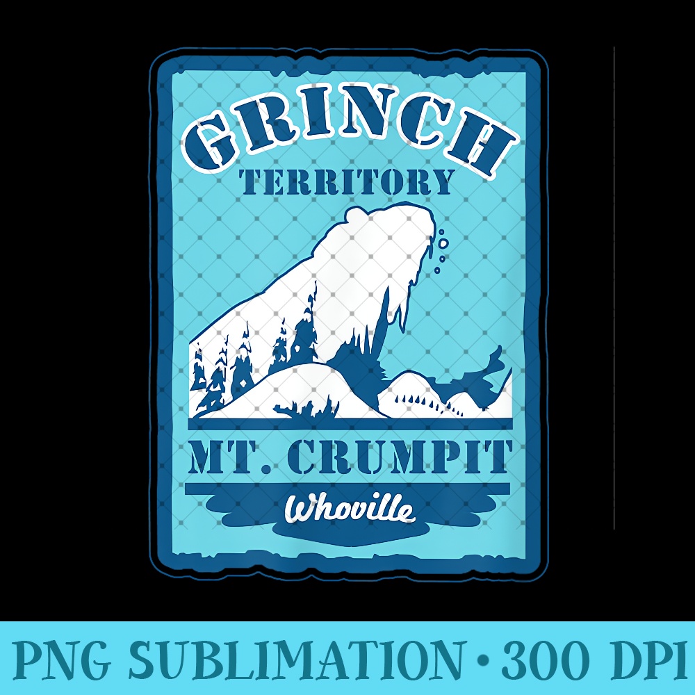 Dr. Seuss Grinch Mount Crumpit Territory T-shirt - PNG Clipa | Inspire ...