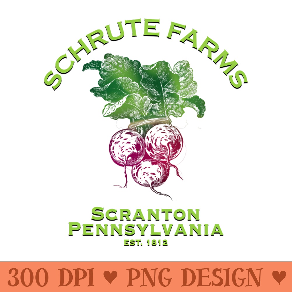 Schrute Farm V2 - Ready To Print PNG Designs | Inspire Uplift
