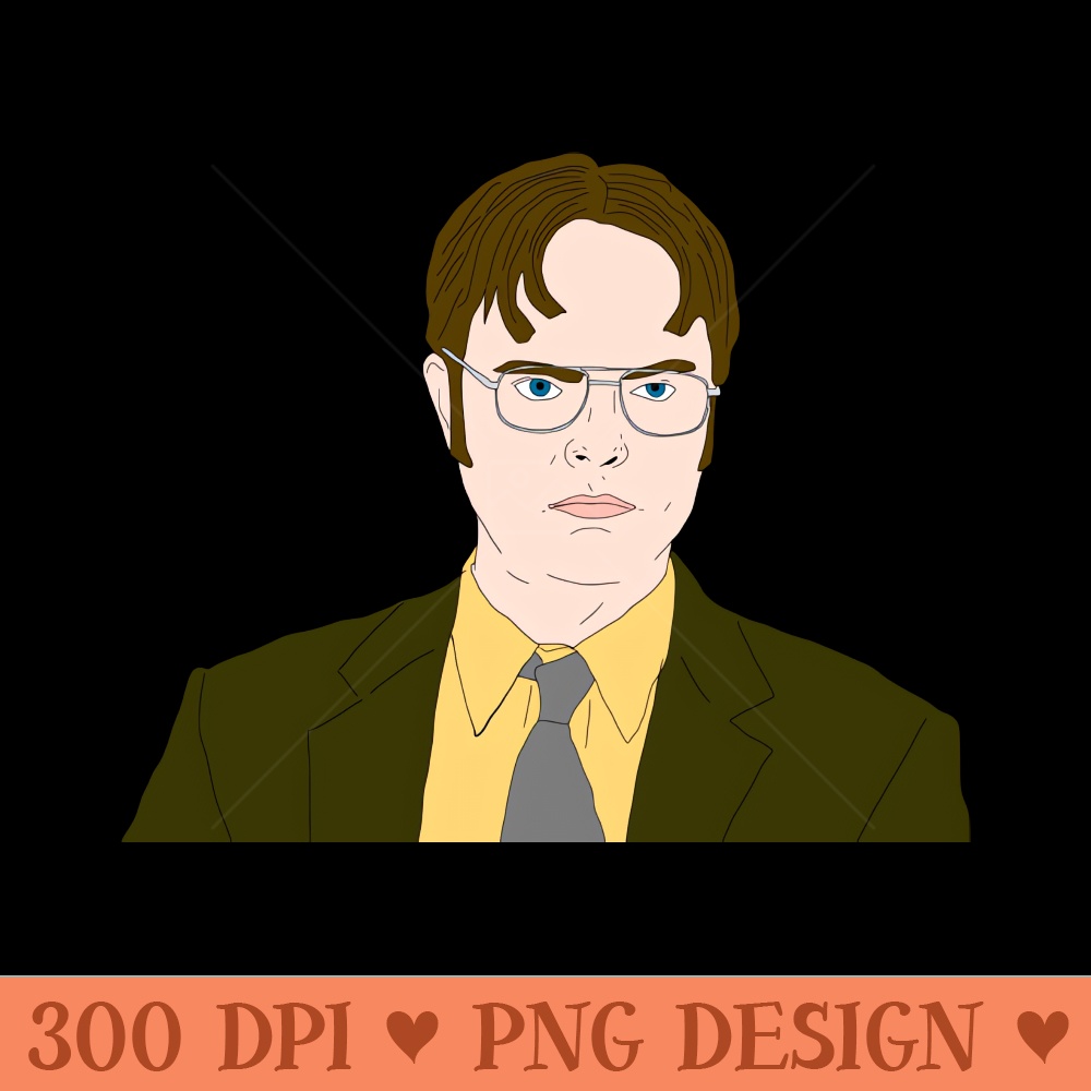Dwight Schrute - PNG Art Files - Inspire Uplift