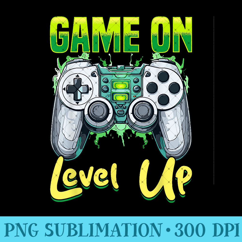 Gamer Gaming Game On, Level Up - Unique Sublimation patterns | Inspire ...