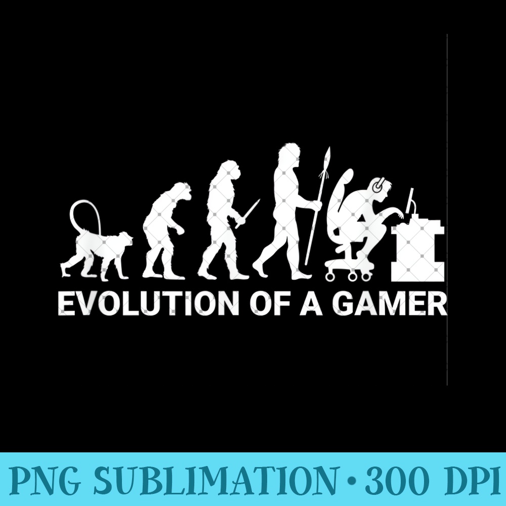 Evolution of a Gamer - Trendy PNG Designs | Inspire Uplift