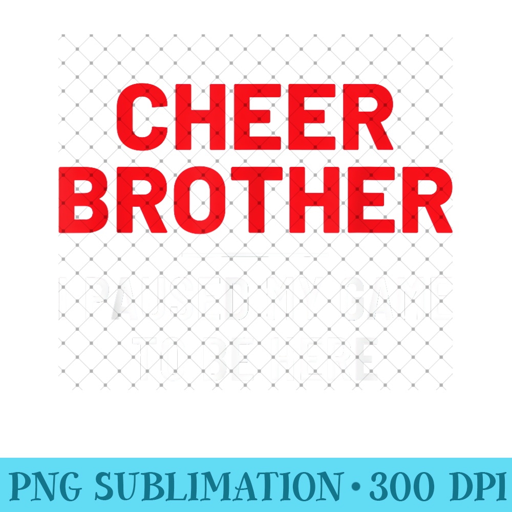 Cheer Bro Red Paused Game Cheerleader Brother - Exclusive PN | Inspire ...