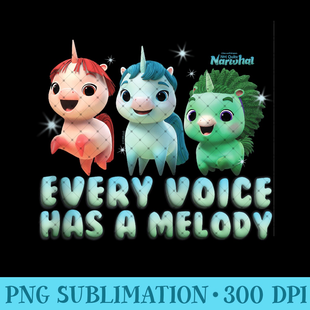 DreamWorks Not Quite Narwhal Every Voice Has a Melody Zip Ho | Inspire ...