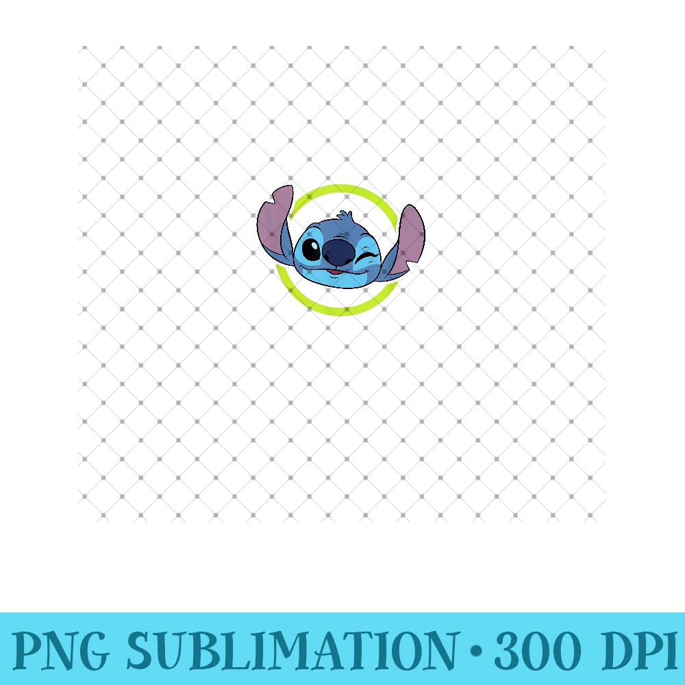 Amazon Essentials Stitch Winking Green Circle Portrait - Pri | Inspire ...